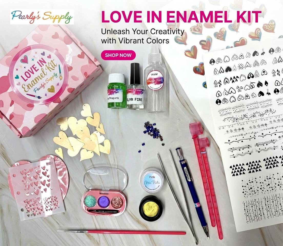 Love in Enamel Kit – Complete Valentine Enameling Set Worth 150 UDS ...